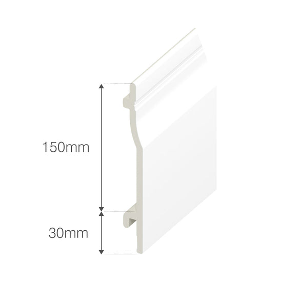 150mm uPVC Shiplap Cladding Board (5m) – Truly PVC