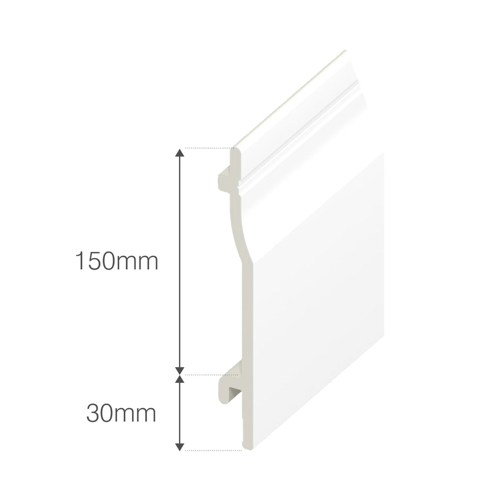 150mm uPVC Shiplap Cladding Board (5m) – Truly PVC