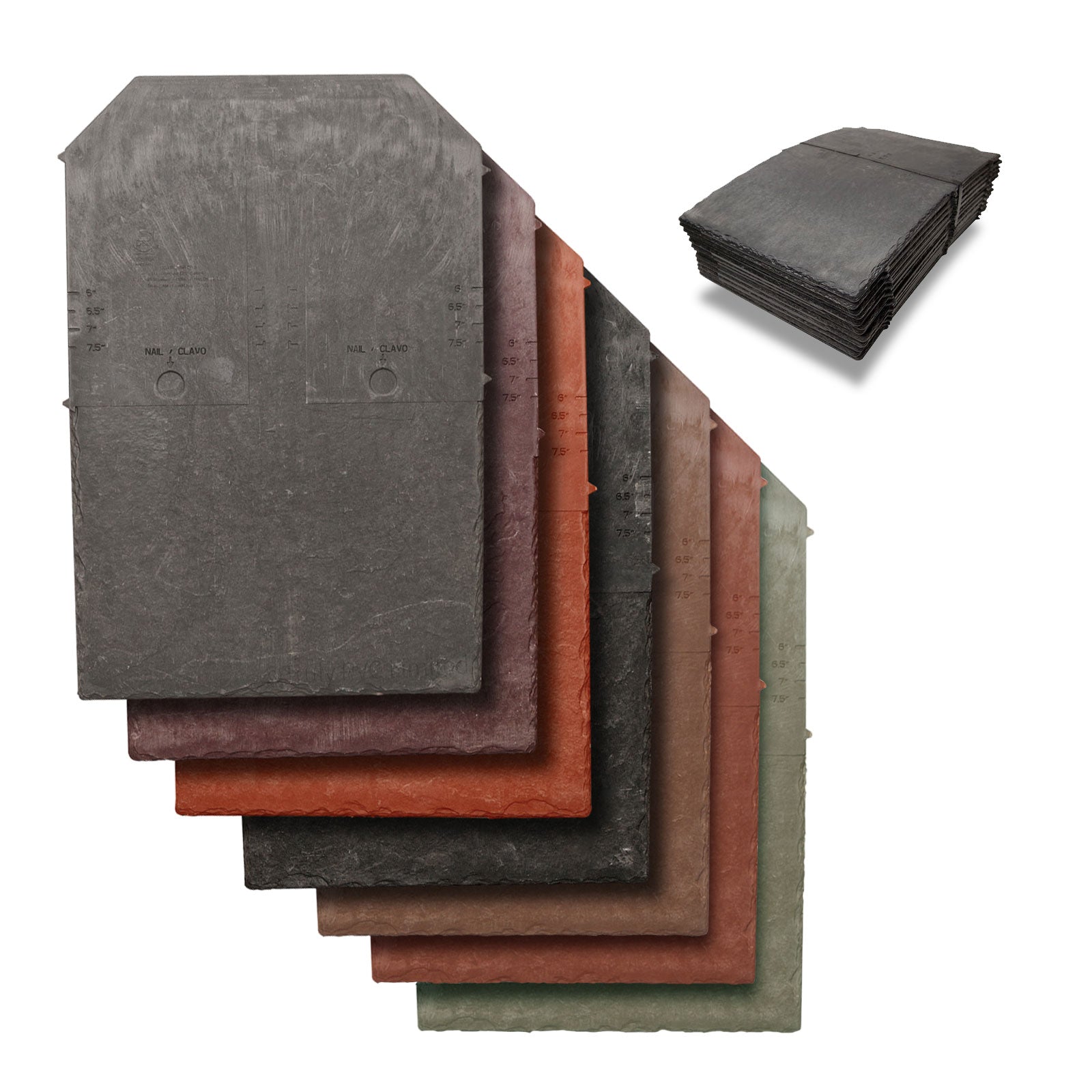 25 x Tapco Slate Synthetic Roof Tiles Plastic Composite Roofing – Truly PVC