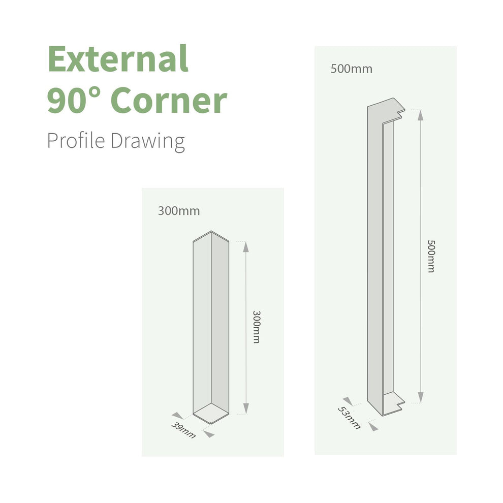 Concord Fascia Board External 90° Corner Trim – Truly PVC