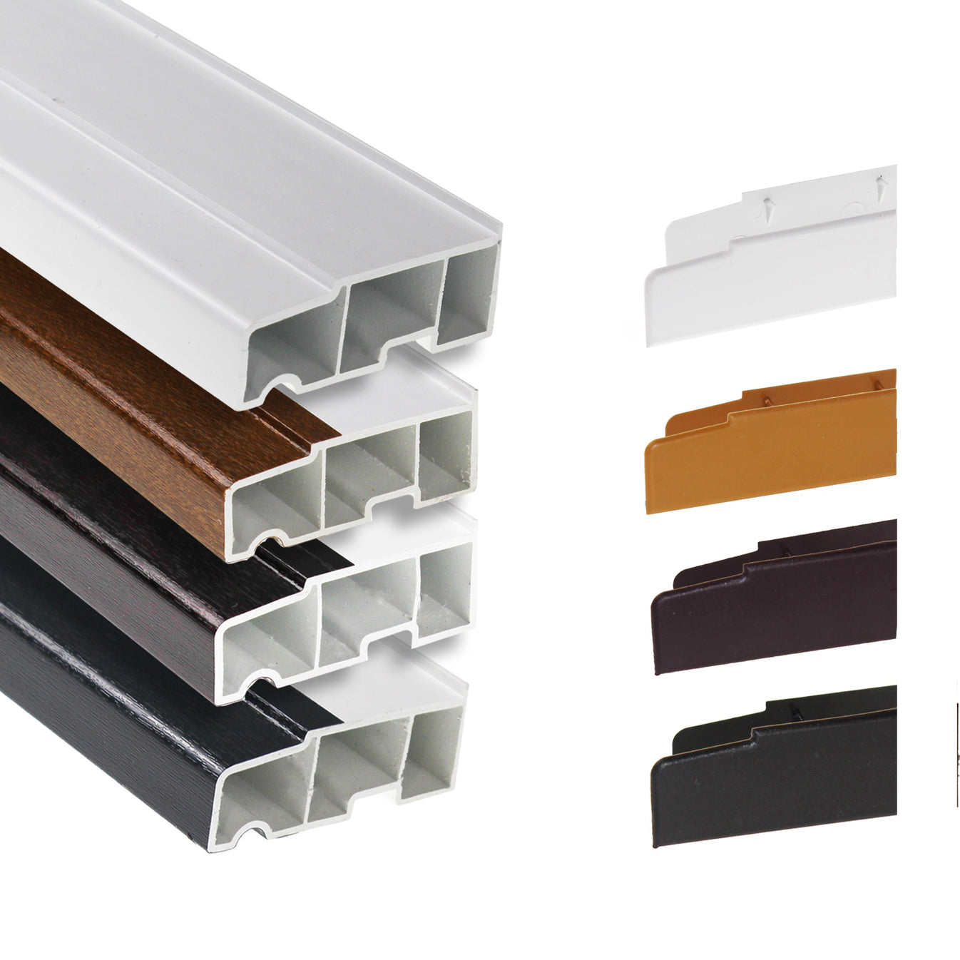 1m, 85mm Stub uPVC Plastic Window Sill (with End Caps) – Truly PVC