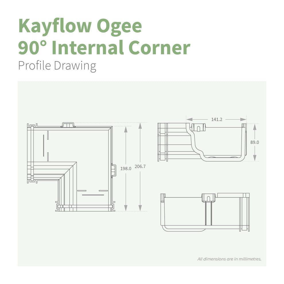 Kayflow Ogee Profile uPVC Guttering Rainwater System Parts – Truly PVC