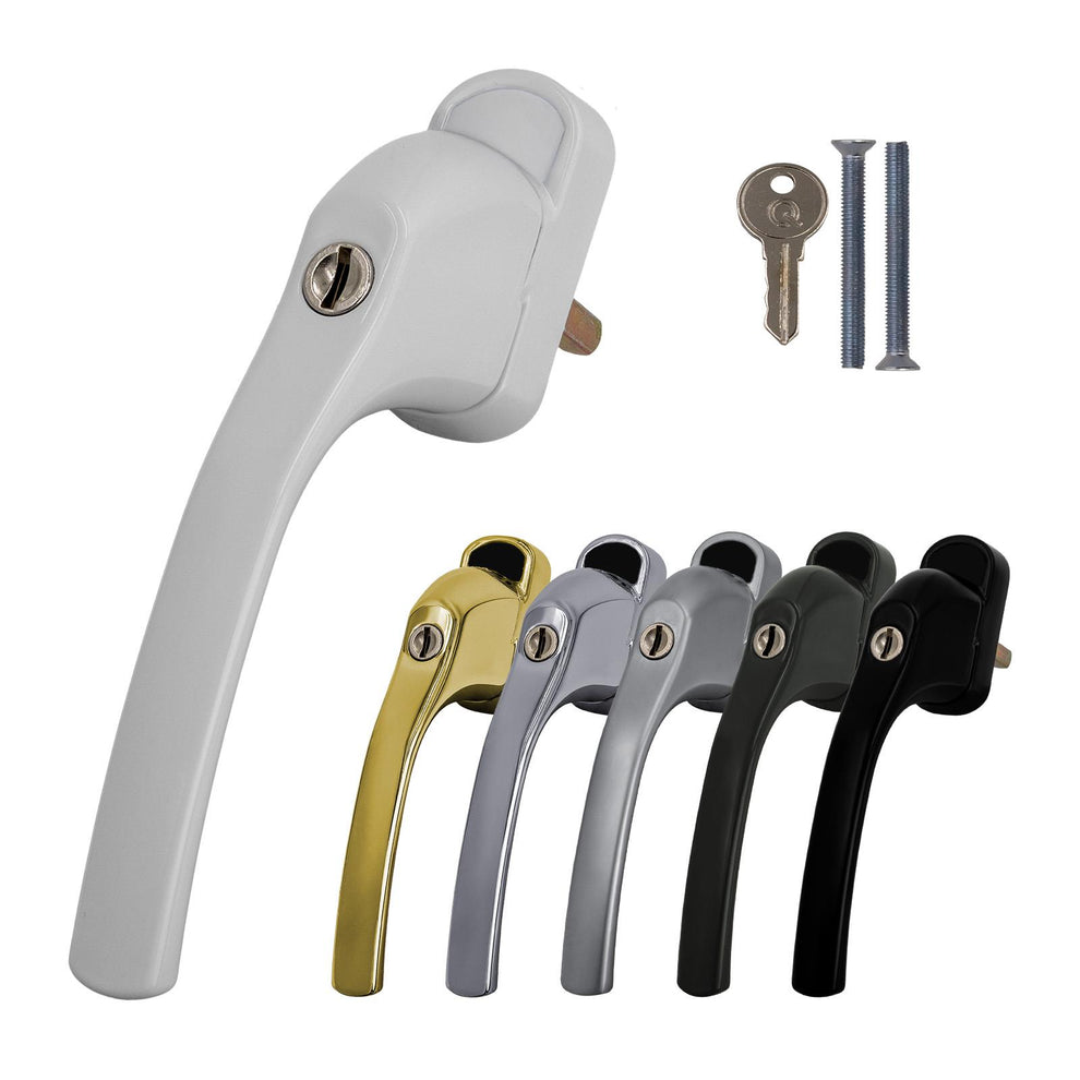 greenteQ Alpha Tilt & Turn TBT Locking 4-Position uPVC Window Handle ...