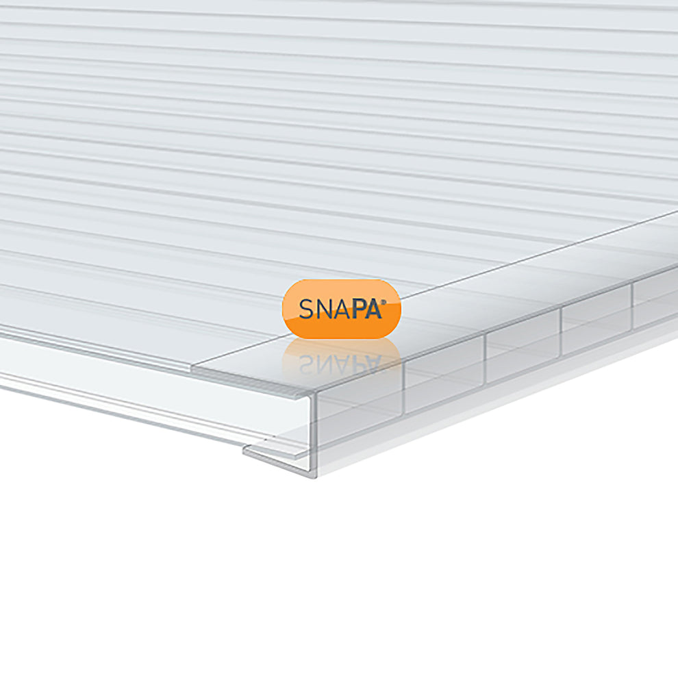 Clear C-Section Edge Protector Trim for Multiwall Polycarbonate Sheets ...