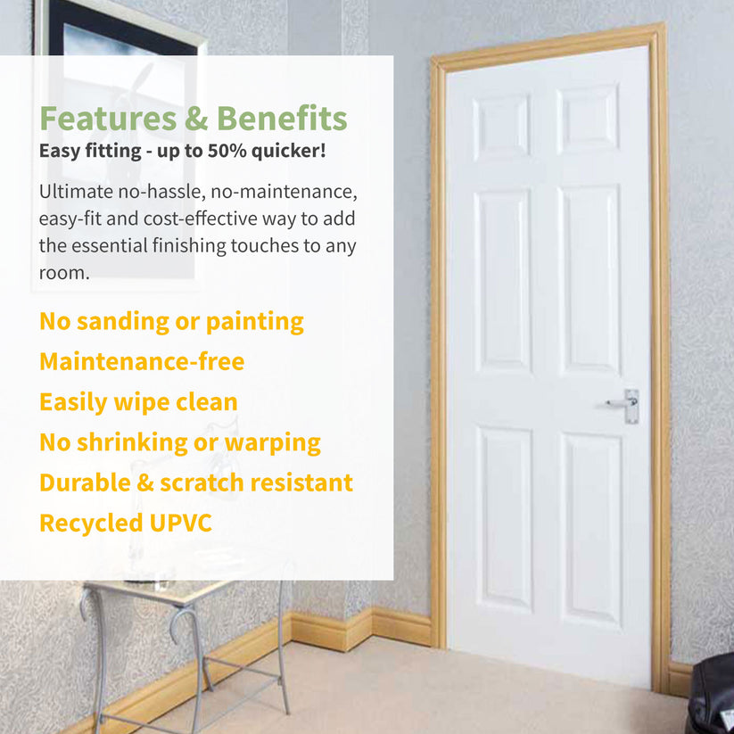 External Corner for 100mm Roomline Torus Plastic Skirting – Truly PVC