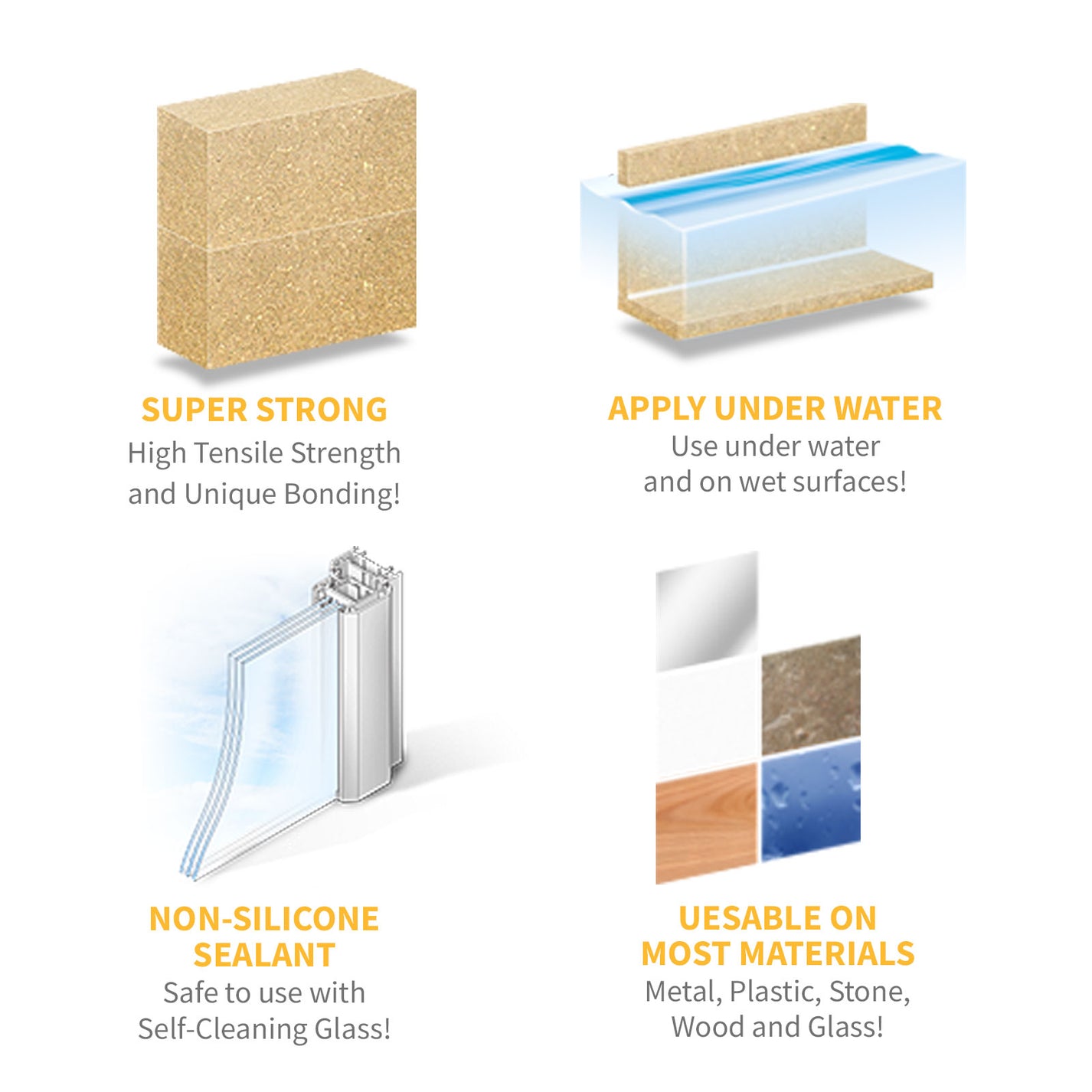 Gripbond Pro All-in-One Neutral Cure Hybrid Adhesive Sealant – Truly PVC