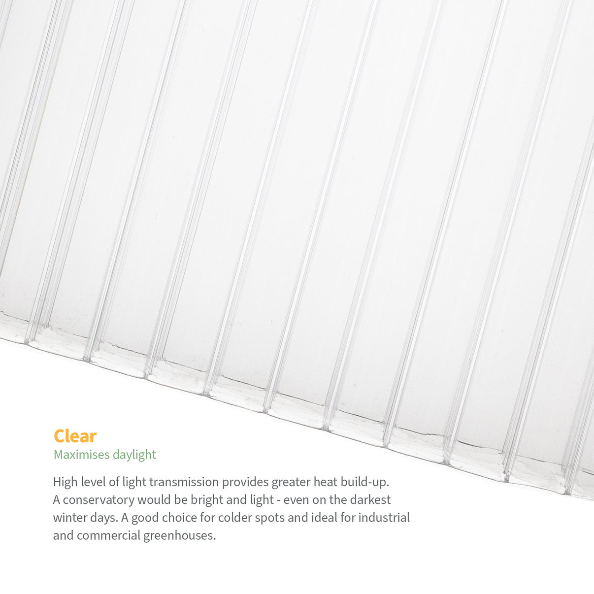 10mm Clear Polycarbonate Multiwall Sheets – Truly PVC