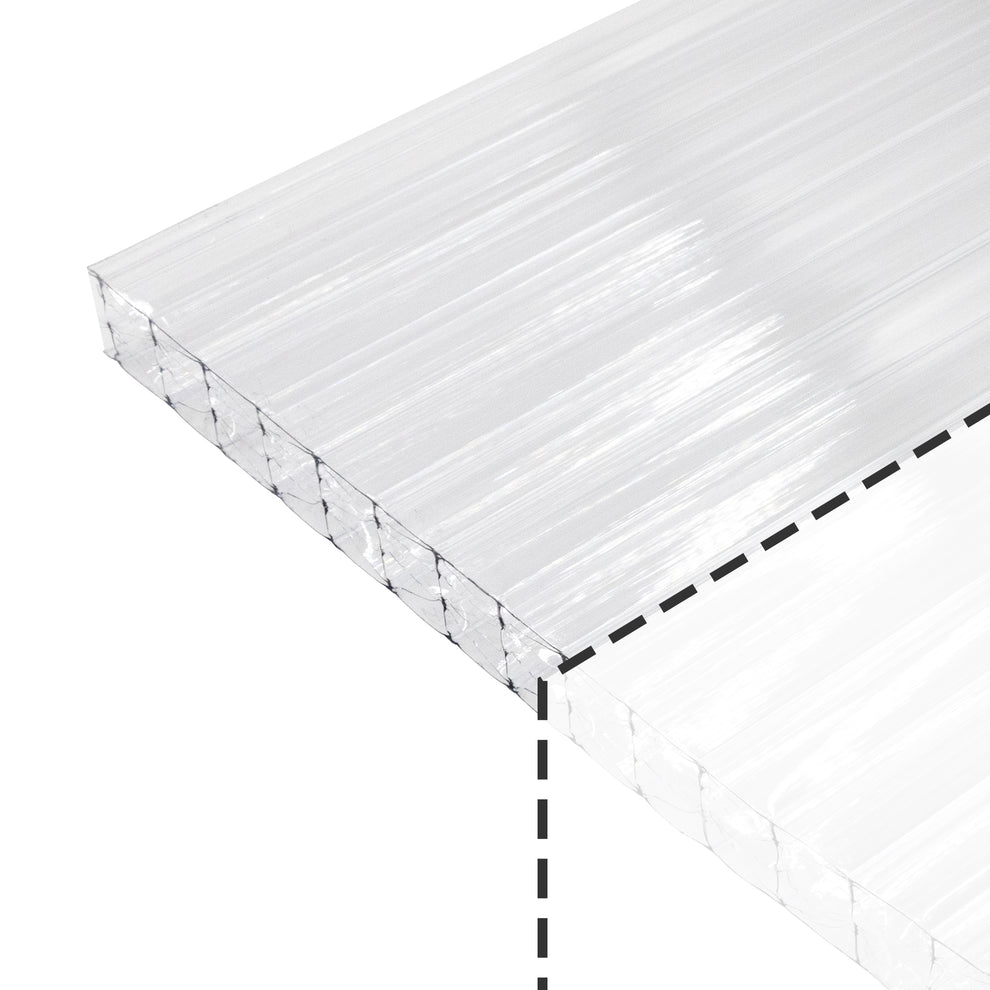 25mm Clear Polycarbonate Sheets Cut-to-Size – Truly PVC