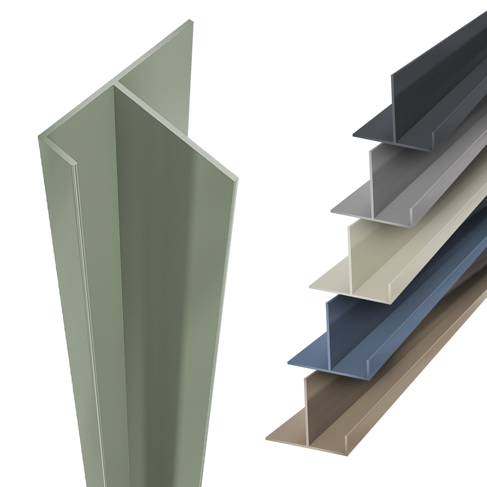 5m Aluminium End Closer for Coastline Shiplap Cladding – Anthracite ...