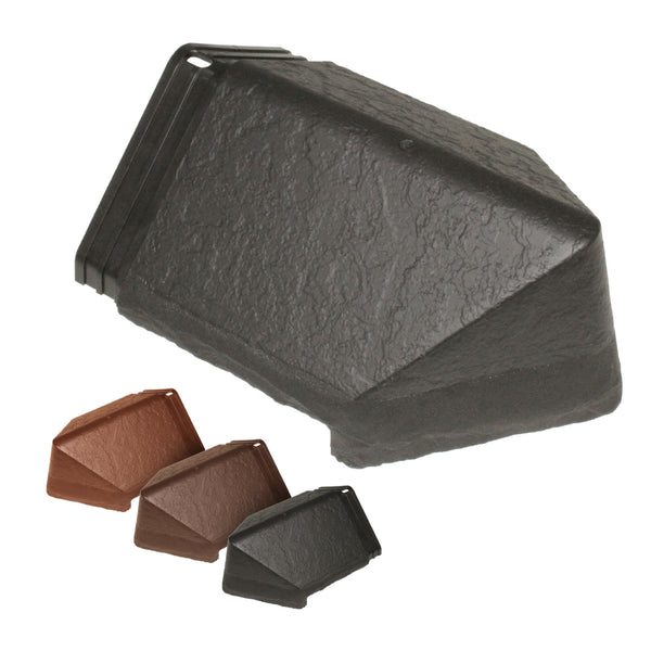 Envirotile Roof Hip End Cap for Synthetic Plastic Roof Tile – Truly PVC