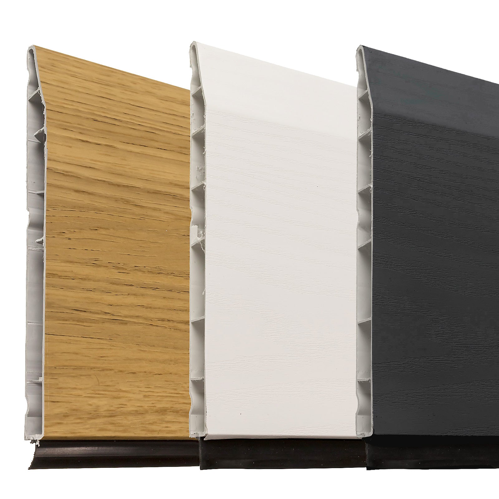 150mm Roomline Modern Chamfered uPVC Plastic Skirting Board (2.5m ...