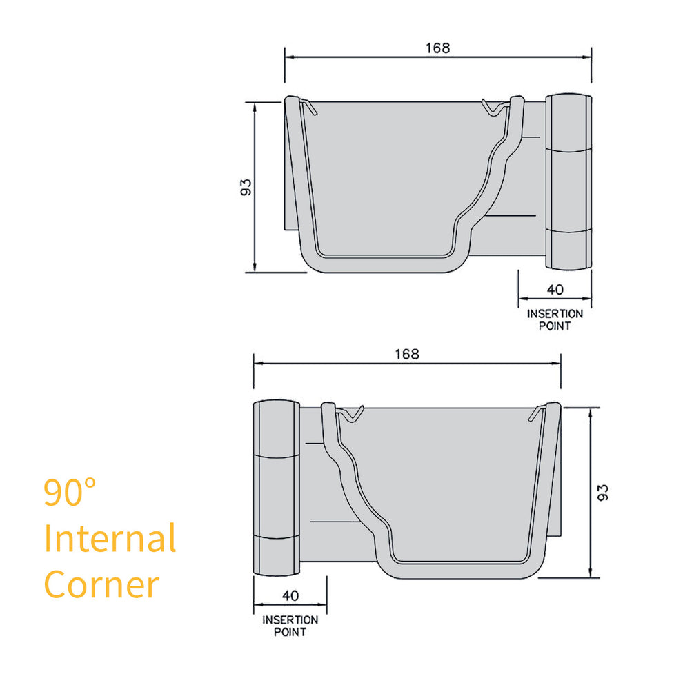FloPlast Niagara Ogee 110mm Gutter parts – Truly PVC