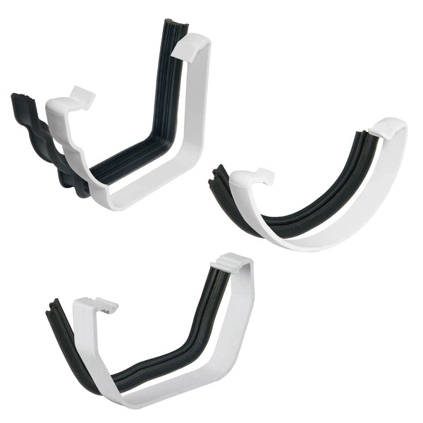 FloPlast Replacement Rainwater Gutter Clip & Rubber Gasket guttering ...