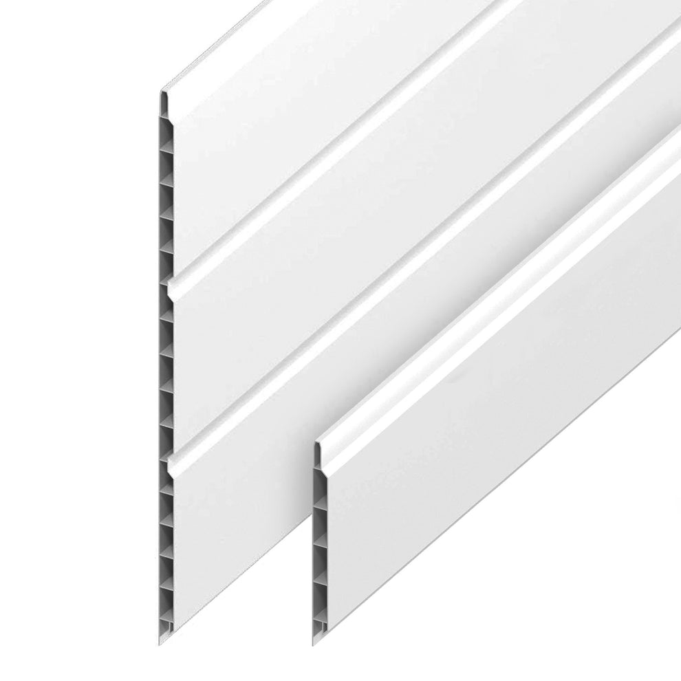 5m Hollow Soffit Board Tongue and Groove uPVC Plastic Cladding – Truly PVC