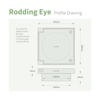 Rodding Eye for 110mm Plastic PVC-u Underground Drainage System ...