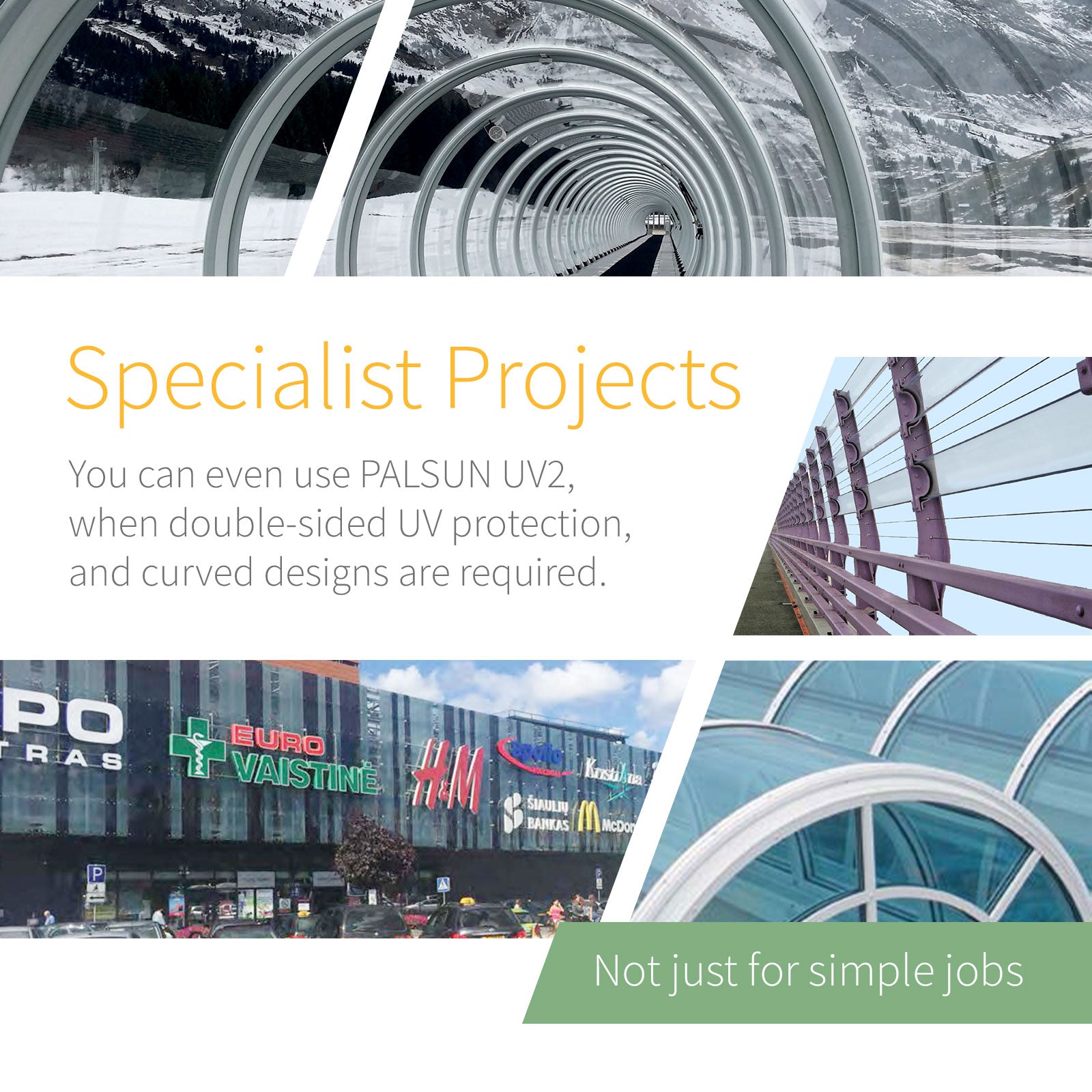 PALSUN UV2 Clear Solid Polycarbonate Flat Sheets Roofing – Truly PVC