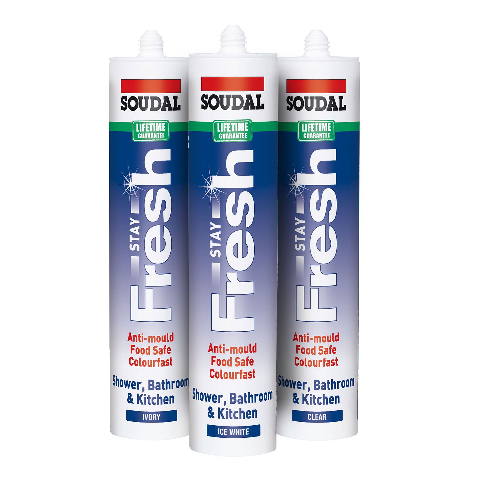 Soudal Stay Fresh Anti-Mould Sanitary Silicone Sealant – Truly PVC