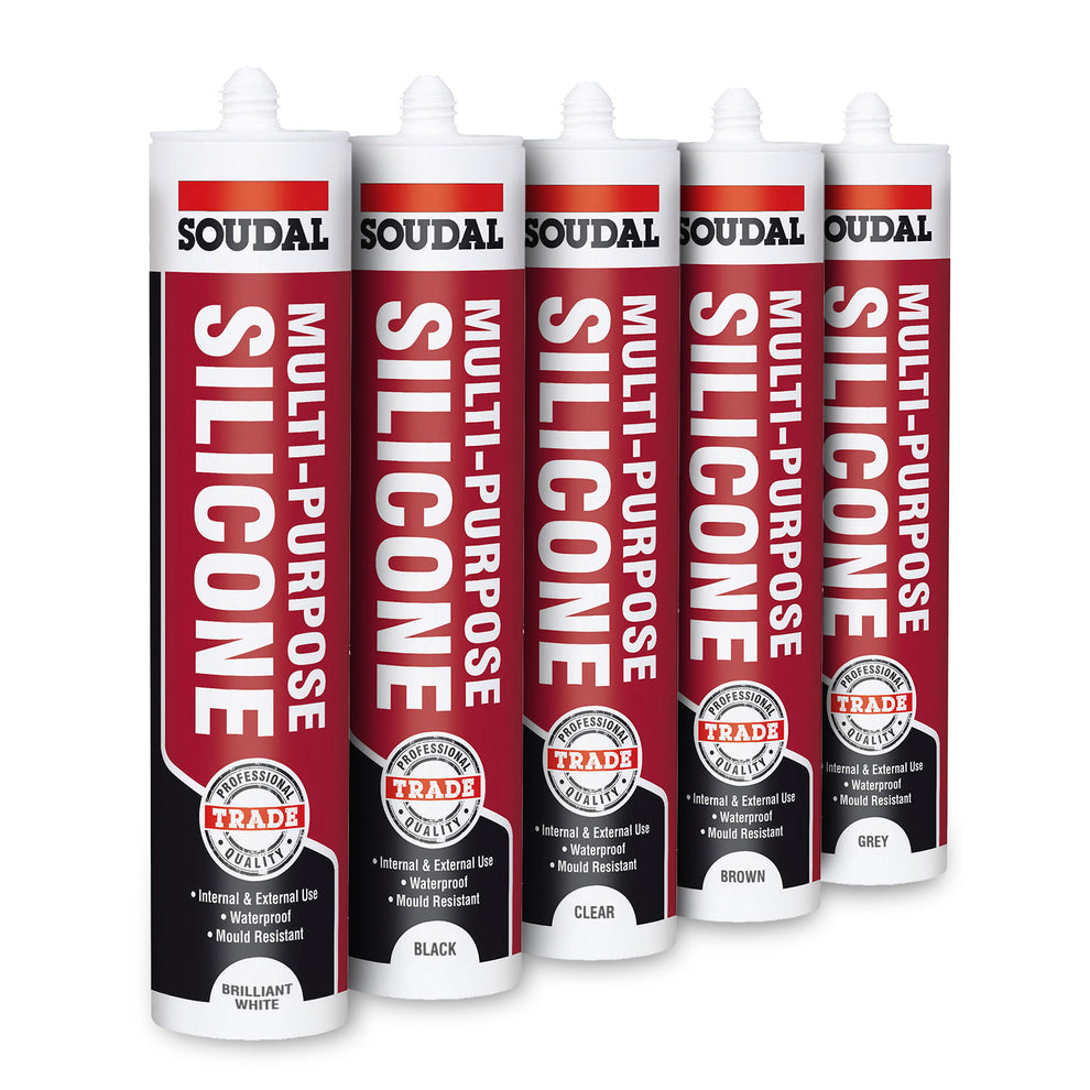 Black Soudal Trade Multi-Purpose Silicone Joint Sealant – Truly PVC