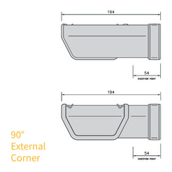 FloPlast Square Line Gutter Parts – Truly PVC
