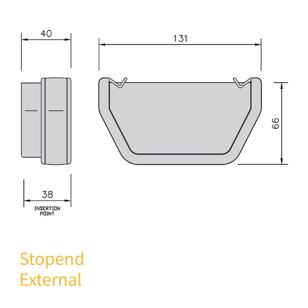 FloPlast Square Line Gutter Parts – Truly PVC