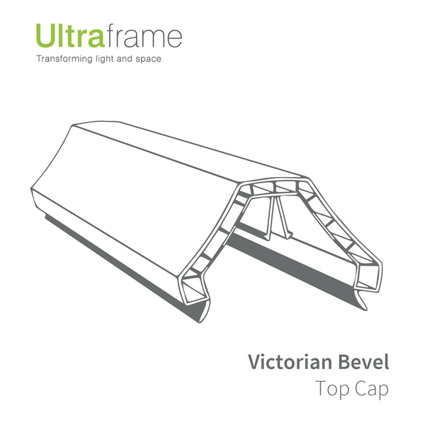 Ultraframe CAPA Transom Top Cap uPVC Conservatory Roof Spar Replacement ...