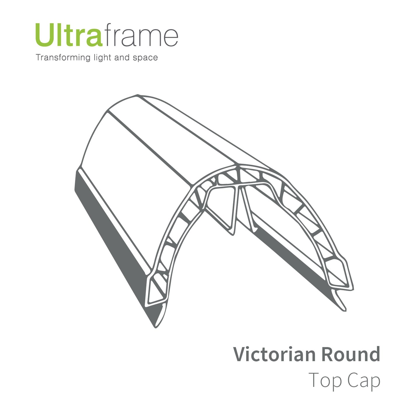 Ultraframe CAPA Transom Top Cap uPVC Conservatory Roof Spar Replacement ...