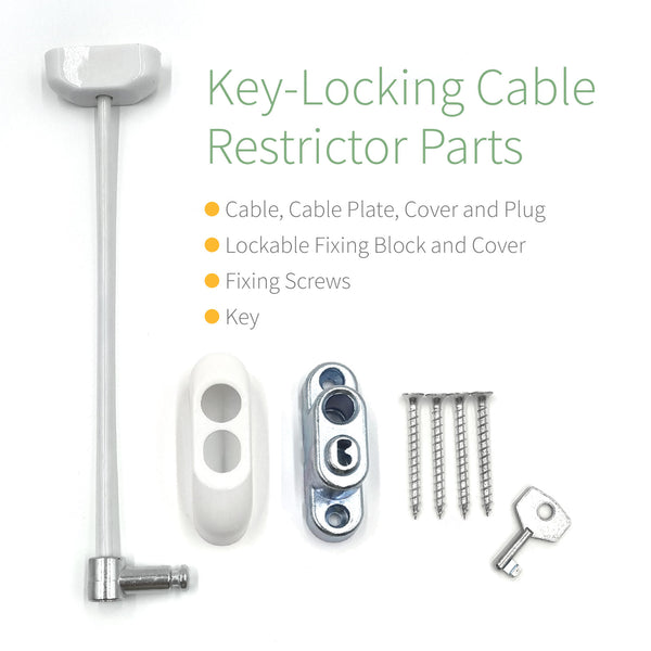 TruMAX Key-Locking Window Door Cable Restrictor – Truly PVC