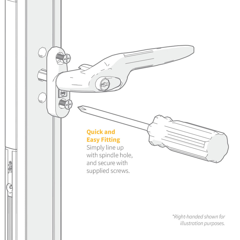 Yale Quartus Cranked Offset Espag Window Handle – Truly PVC