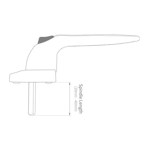 Yale Quartus Cranked Offset Espag Window Handle – Truly PVC