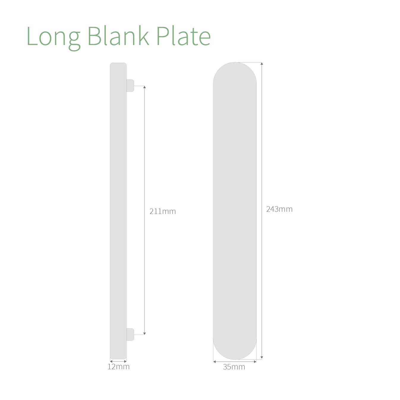 Yale Trojan Sparta Blank Plate Lever Handle Cover – Truly PVC
