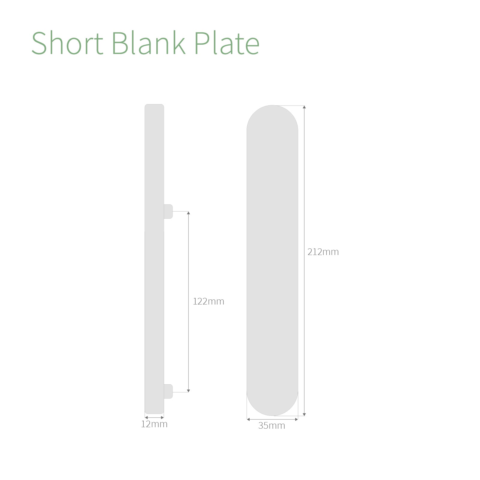 Yale Trojan Sparta Blank Plate Lever Handle Cover – Truly PVC