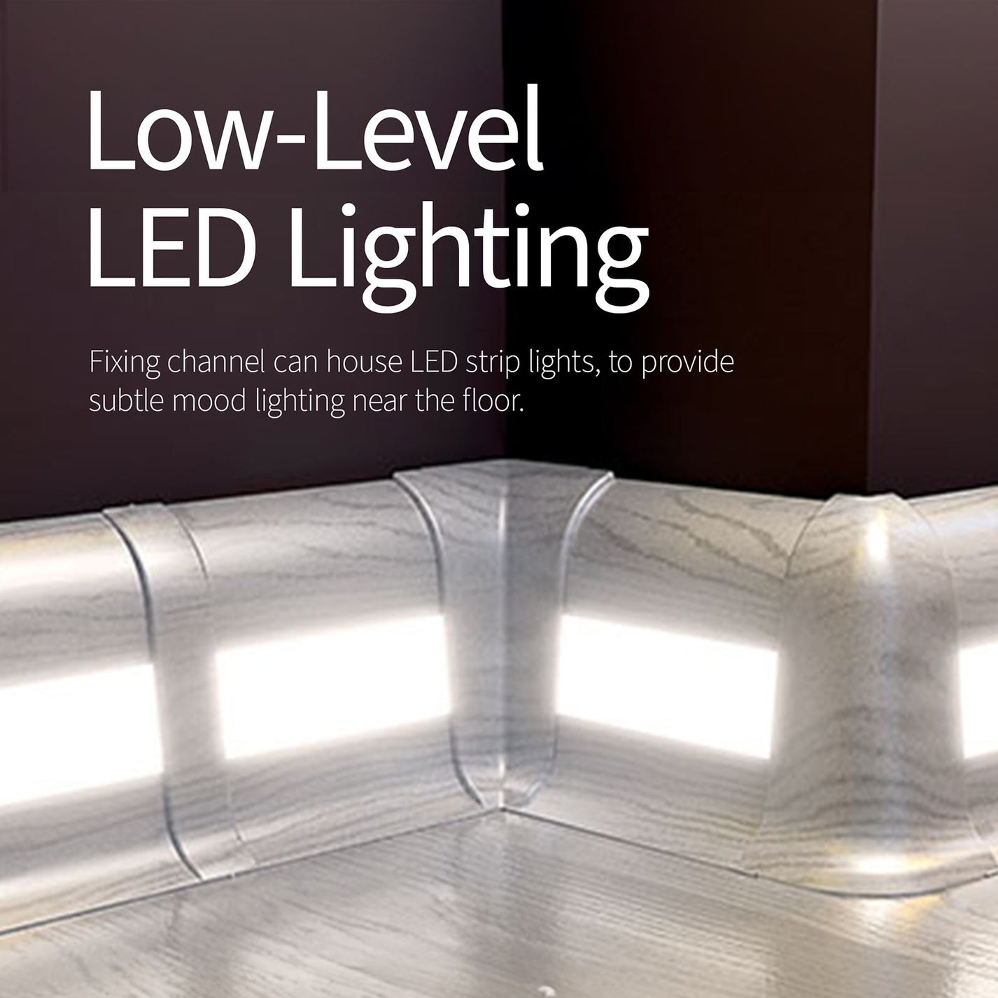 Premium Classic Skirting Board PVC Plastic Baseboard(2.2m) – Truly PVC