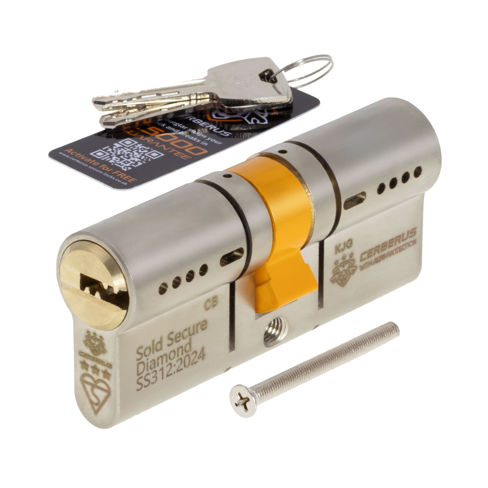 CERBERUS TS007 3-Star Euro Cylinder Sold Secure Diamond High Security ...