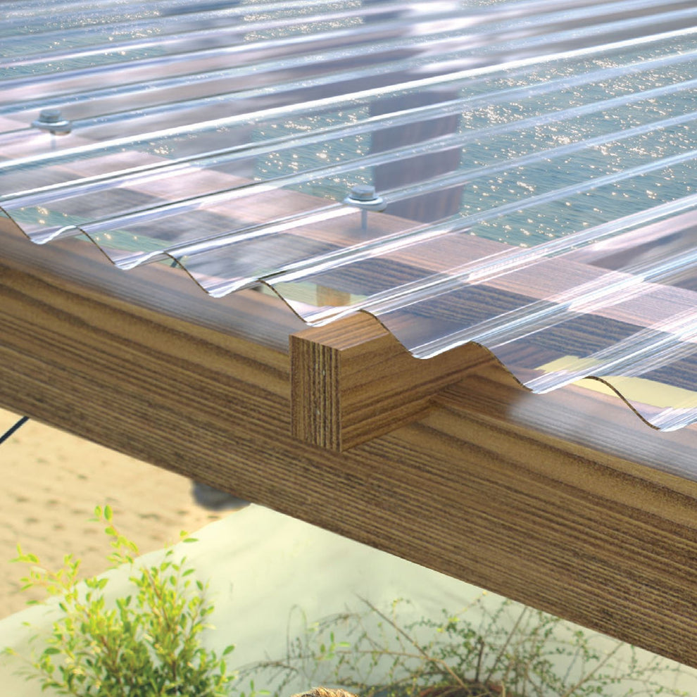 SUNTUF DIY Clear Corrugated Ridge Cap – Truly PVC