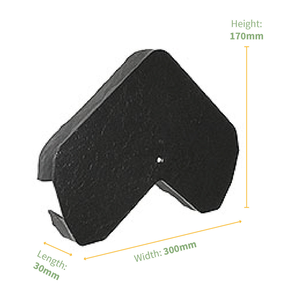 Envirotile Ridge Gable End Cap for Synthetic Plastic Roof Tile – Truly PVC