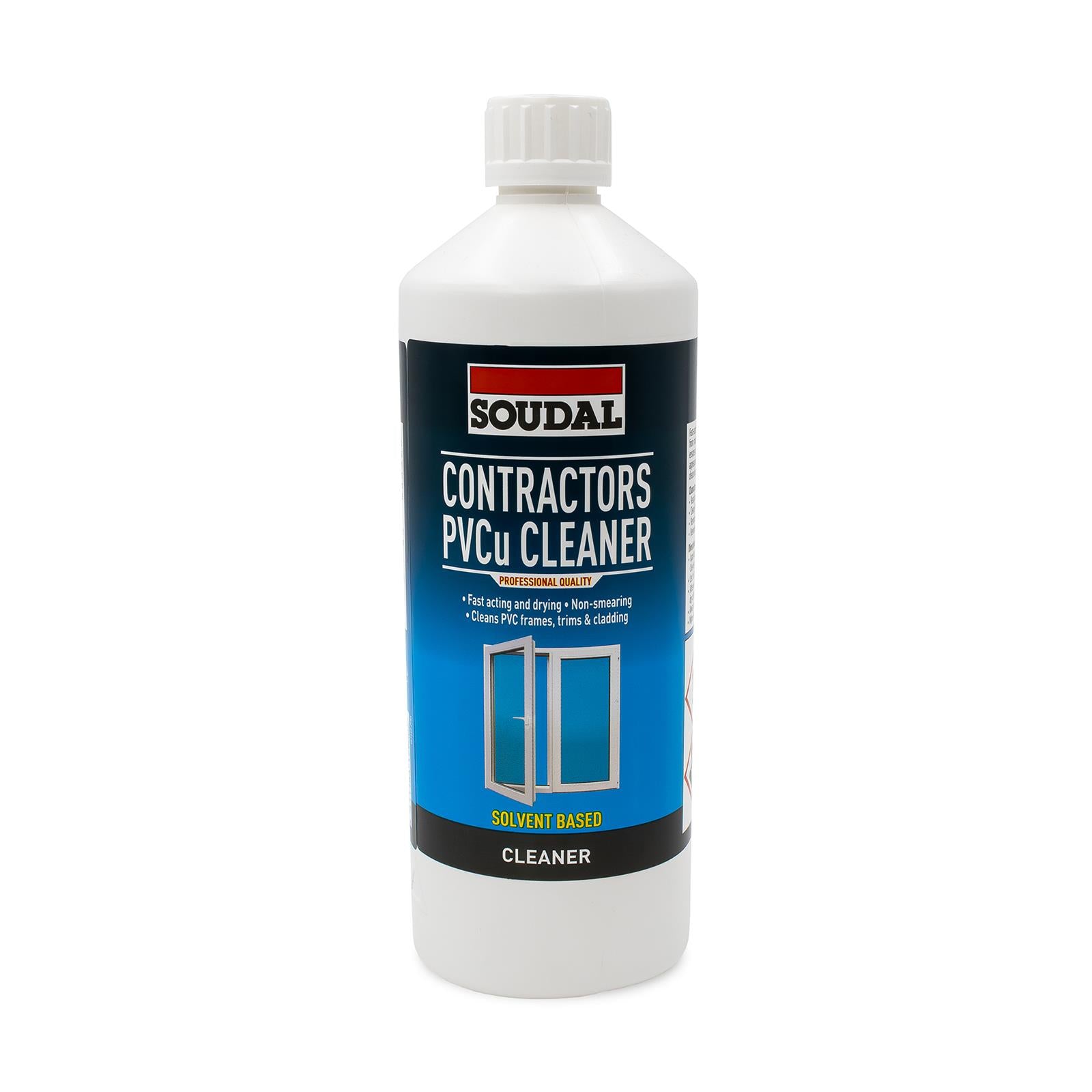 Soudal Contractors PVCu Solvent Cleaner - Fast, Non-Smearing Formula ...