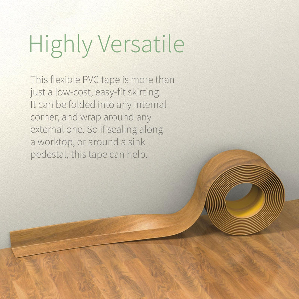 Cezar Flexible Skirting Tape uPVC Plastic Trim – Truly PVC