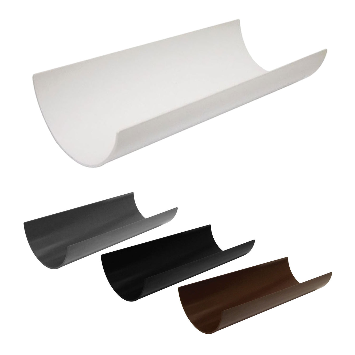 FloPlast Half Round 112mm Gutter lengths (4m) – Truly PVC
