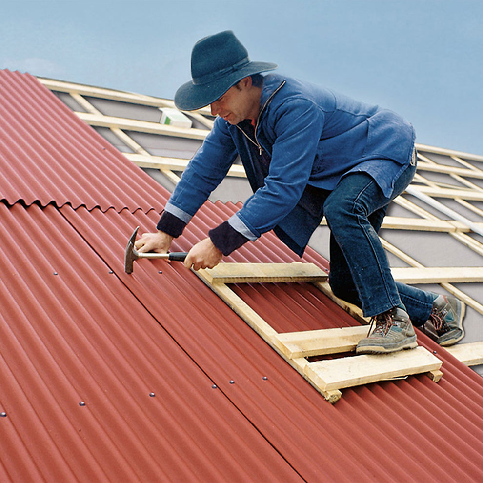 950mm x 2000mmm Guttapral K10 Corrugated (95mm x 31mm) Bitumen Roof ...