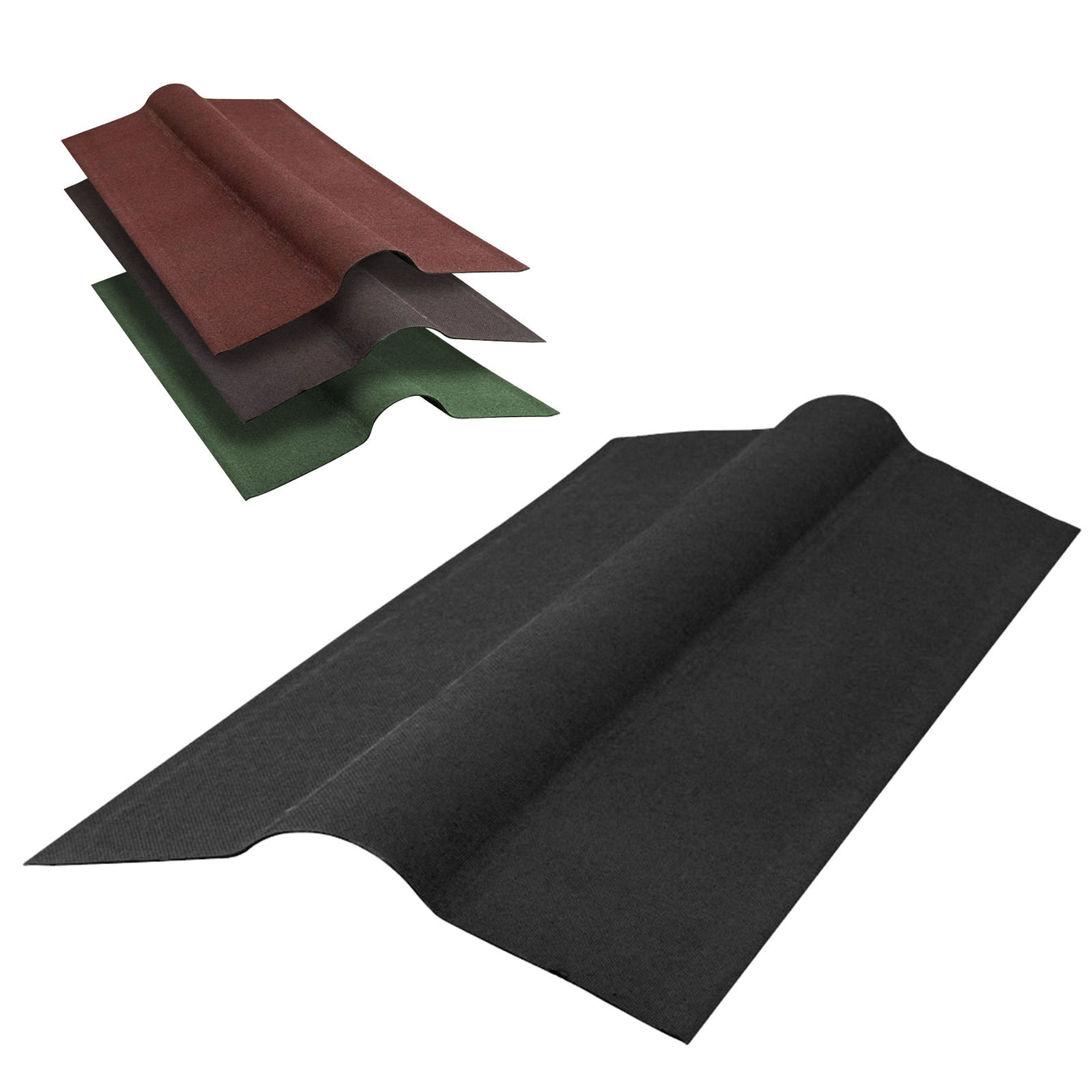 Gutta Corrugated Bitumen Roof Ridge – Truly PVC
