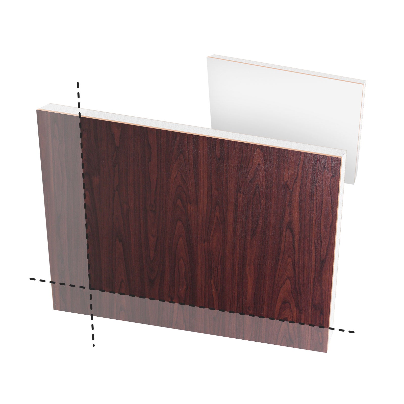 Rosewood/White Door Panel Cut-to-Size – Truly PVC