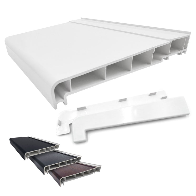 225mm uPVC Plastic Window Sill in lengths 1m, 1.35m, 2m and 2.5m ...